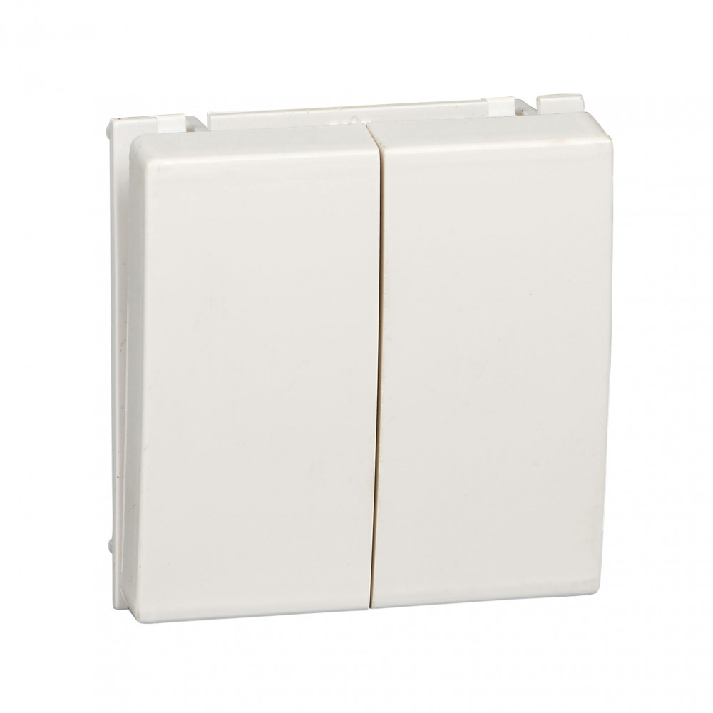 Systeme Electric W45 выключатель модульный 2-клавишный, 2 модуля (45х45 ...
